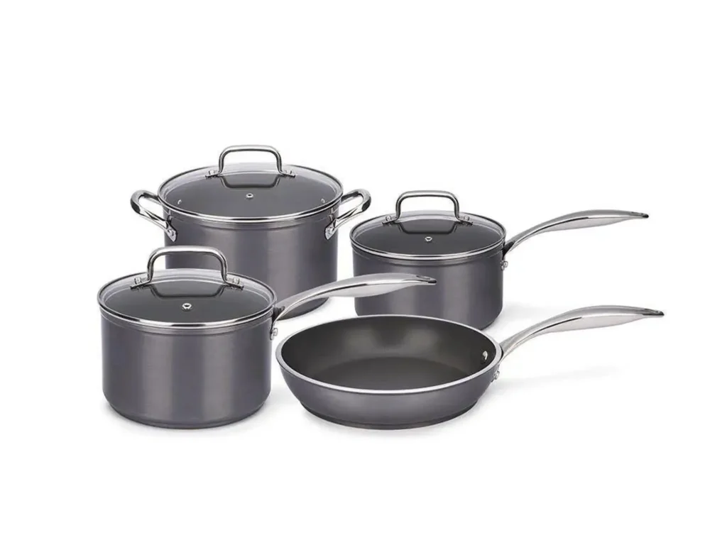 Conjunto de Panelas 04 Peças Unique Cinza INDUÇÃO Brinox - Hidronox