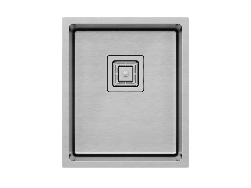 Cuba Inox Square 340X400X200mm Escovado R15 4.1/2'' Sink - Hidronox