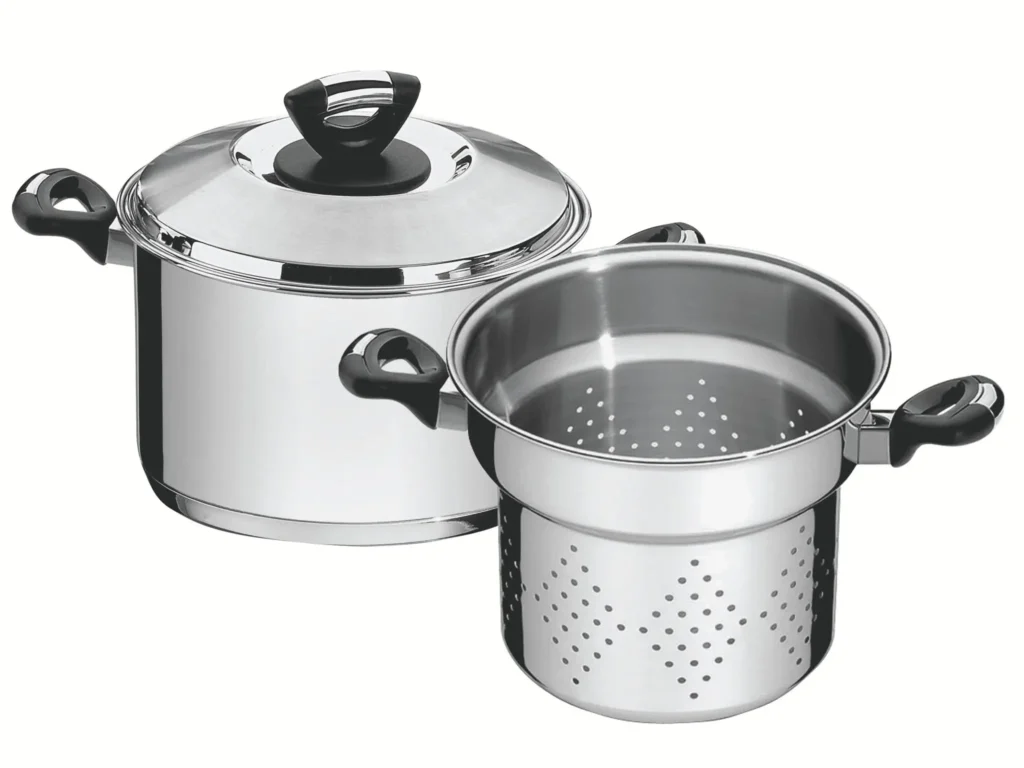 Jogo Cozi-Pasta Solar Baquelite Inox 20cm Tramontina - Hidronox