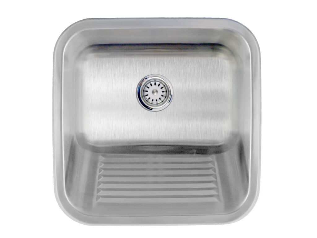 Tanque Pequeno WashHouse Inox 400x400x200 Escovado Hidronox - Hidronox