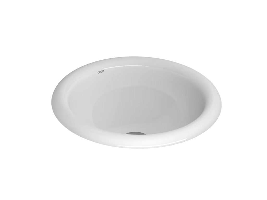 Cuba De Sobrepor Redonda 310mm Branco Gelo Deca L.50.17 - Hidronox