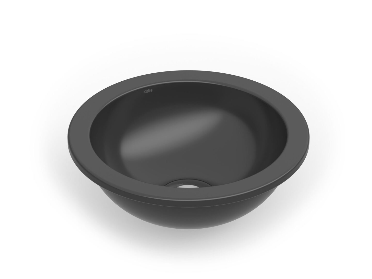 Cuba de Sobrepor ou Embutir Redonda 310mm Celite Preto 1101510027300 ...