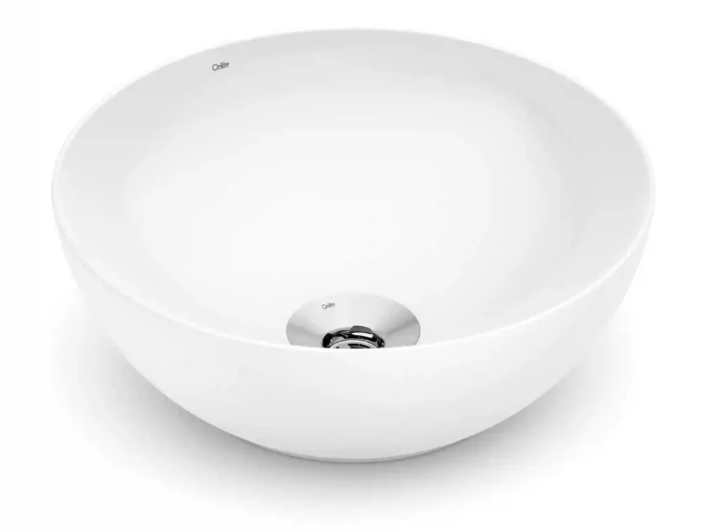 Cuba de Apoio Basic Redonda 300mm Celite Louça 1730990017300 - Hidronox