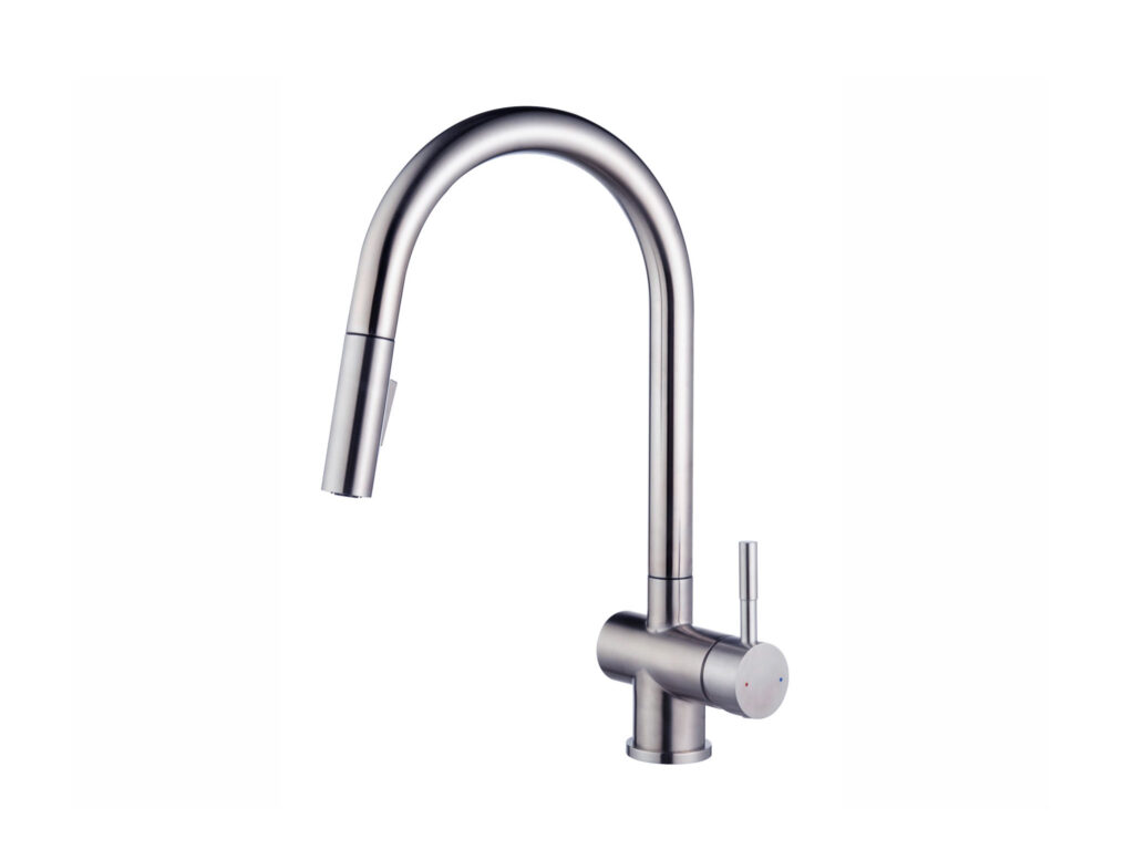 Misturador Monocomando Square Curve Inox Escovado LN037-ES Sink - Hidronox